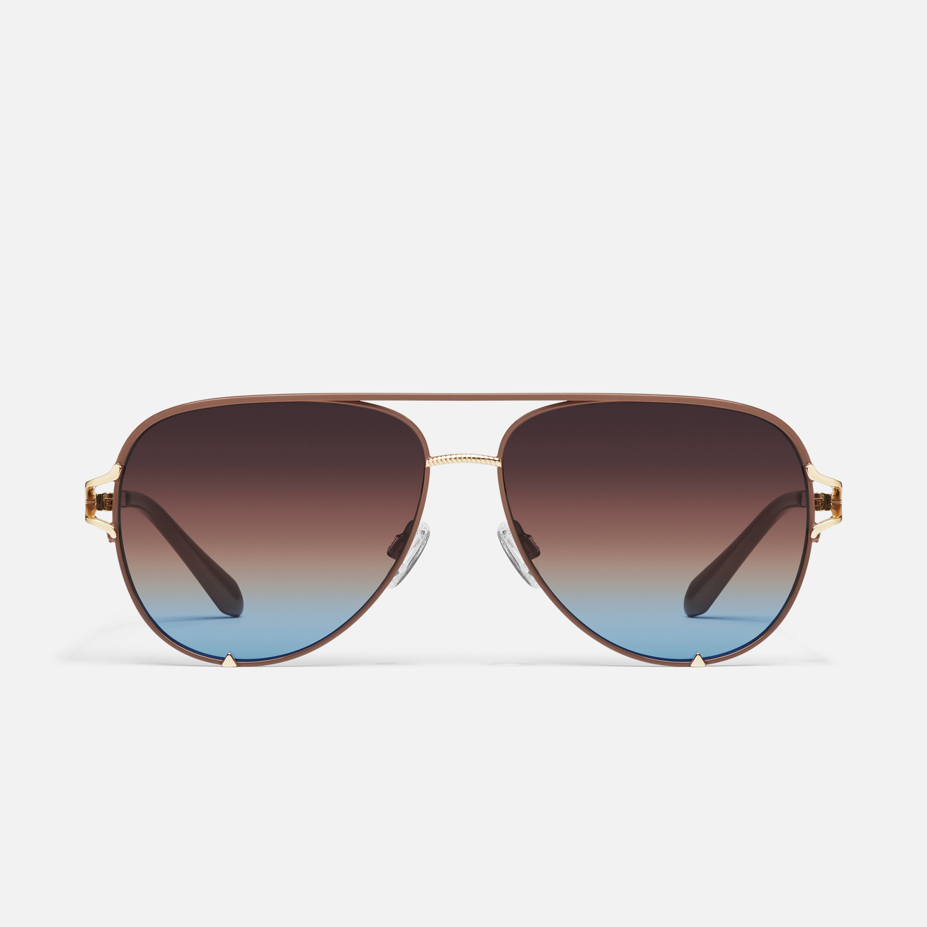 HIGH KEY TWIST Luxe Aviator Sunglasses For Women – Quay Australia