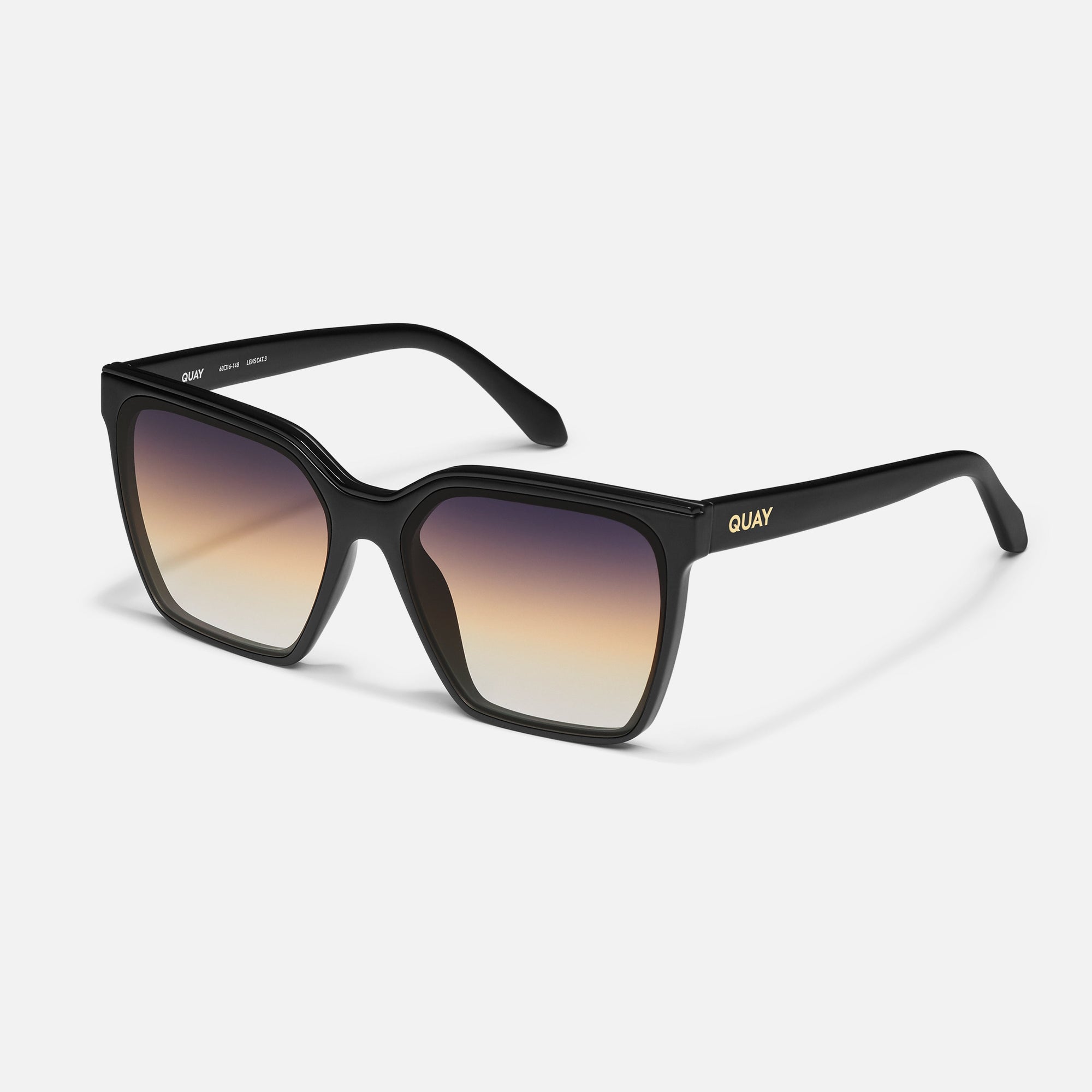 LEVEL UP Big Square Sunglasses with Polarised Lenses – Quay Australia