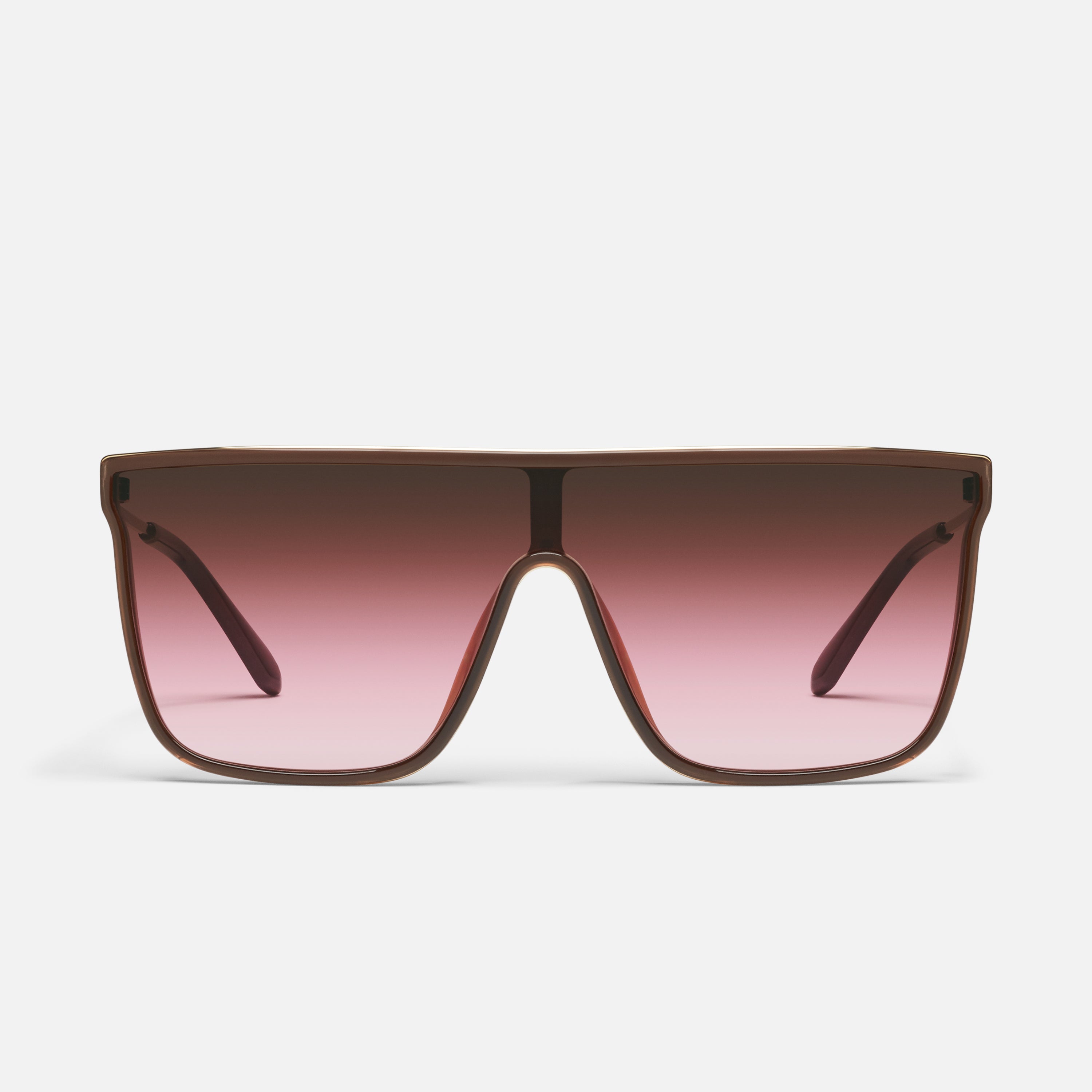 NIGHTFALL REMIXED Flat Top Shield Sunglasses with Square Frame – Quay ...