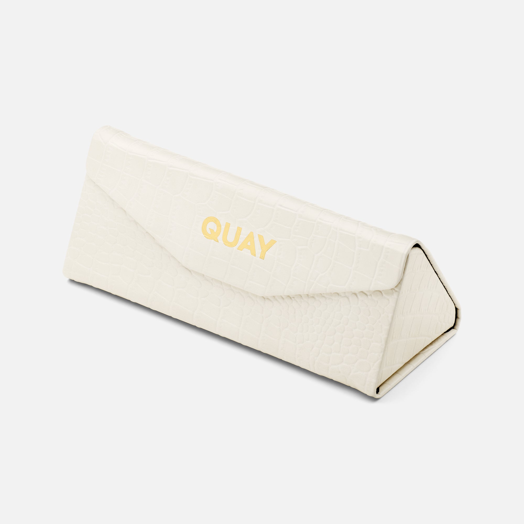 EMBOSSED TRI FOLD CASE by Quay Australia | Womens & Mens Sunglasses ...